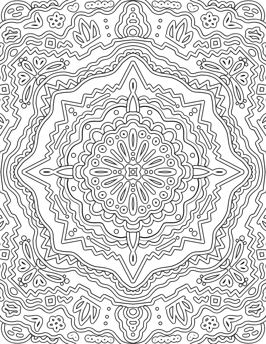 [FREE] Patterned Coloring Page *DIGITAL FILE* – StayGucciNYC